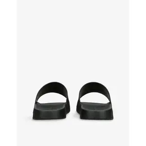 Burberry Furley Rubber Slides - Black