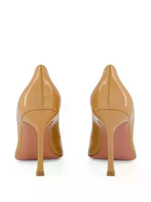 Amina Muaddi Camelia Crystal-embellished Pumps - Neutrals