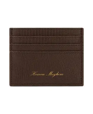 HEAVEN MAYHEM Cardholder - Espresso