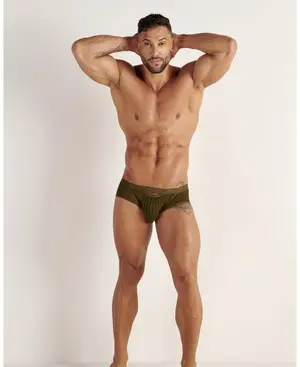 HOM Woh Personal Allure Mini Briefs - Olive