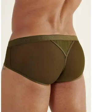 HOM Woh Personal Allure Mini Briefs - Olive