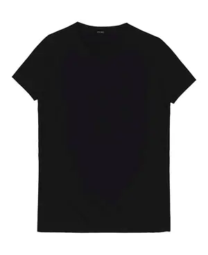 HOM Supreme Cotton Crew Neck T-shirt - Black