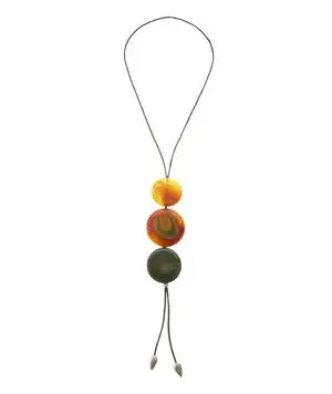 VERTIGO La Isla Bolo Tie Leather Cord Necklace