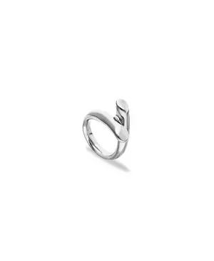 UNODE50 Sterling Plated Tube Ring - Silver