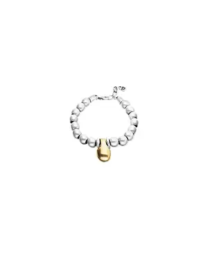 UNODE50 Sterling Silver Plated And 18k Gold Plated Bracelet - Silver/gold