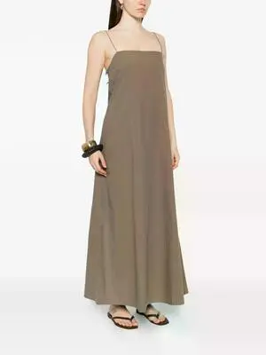 Matteau Spaghetti-straps Square-neck Maxi Dress