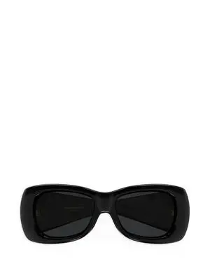 Saint Laurent Howl Rectangle-frame Sunglasses - Black