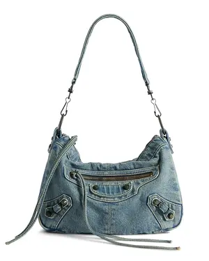 Balenciaga Le City Moto Small Bag - Blue