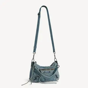 Balenciaga Le City Moto Small Bag - Blue