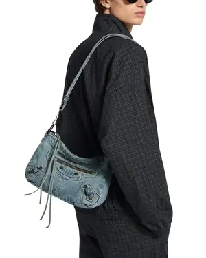 Balenciaga Le City Moto Small Bag - Blue