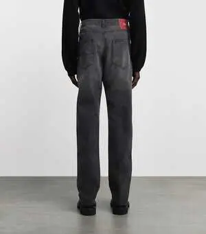 424 Loose Wide-leg Jeans - Black