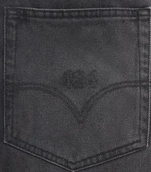424 Loose Wide-leg Jeans - Black