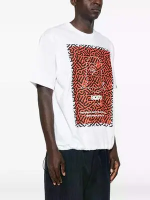 A BATHING APE Graphic-print Drawstring T-shirt