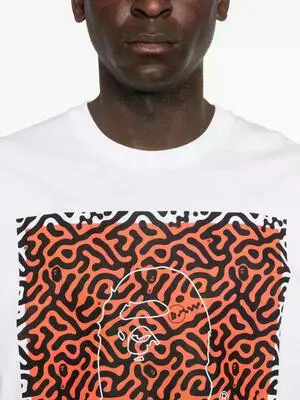 A BATHING APE Graphic-print Drawstring T-shirt