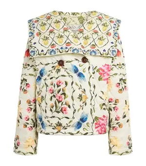 Barbour Quilted Floral Jacket - Ivory