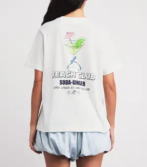 Maje Cotton Graphic T-shirt