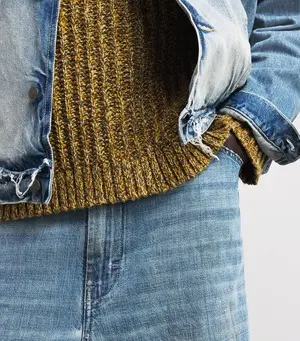 MAISON MARGIELA Distressed Wide-leg Jeans - Blue