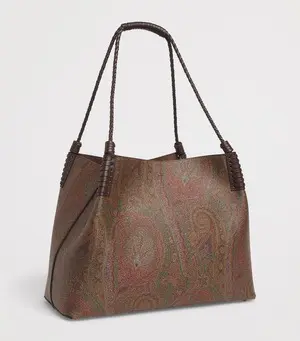 Etro Large Paisley Arnica Libra Tote Bag - Brown