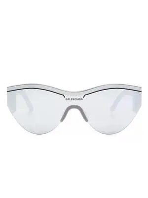 Balenciaga Oval-frame Sunglasses - Grey