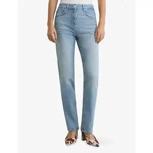 REISS Aubrey Slim-fit Straight Leg Jeans - Light Blue