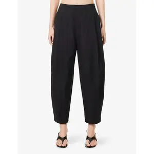 ASHLYN Pallin Cropped Pleated Trousers