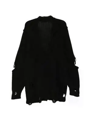 NUDE:MASAHIKO MARUYAMA Distressed V-neck Cardigan