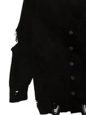 NUDE:MASAHIKO MARUYAMA Distressed V-neck Cardigan