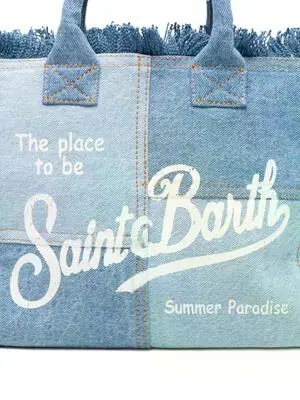 MC2 SAINT BARTH Patchwork Fringe Shoulder Bag