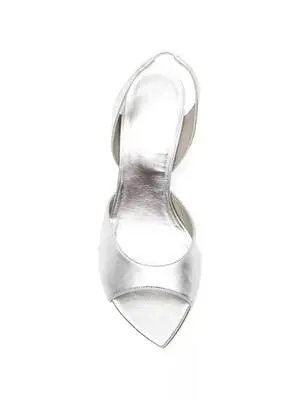 VIC MATIE Metallic Slingback Sandals