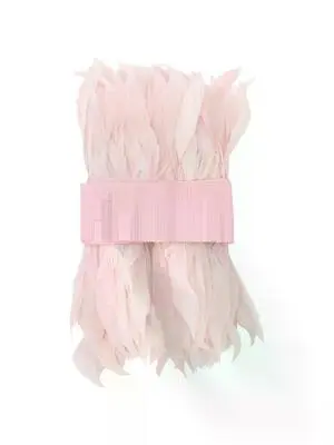 SARA ROKA Feather-trim Belt - Pink