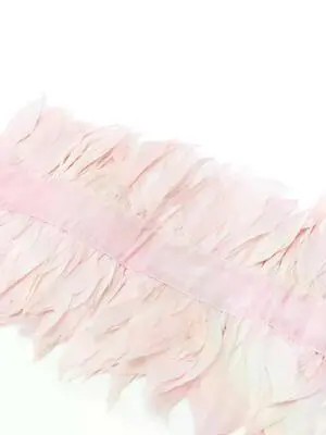 SARA ROKA Feather-trim Belt - Pink
