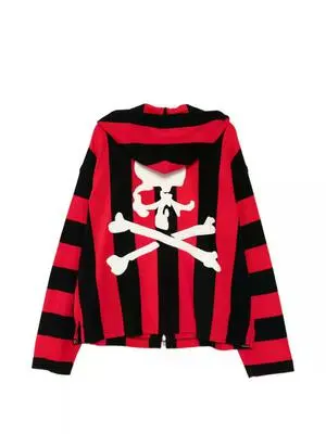 MASTERMIND WORLD Striped Drawstring Hoodie