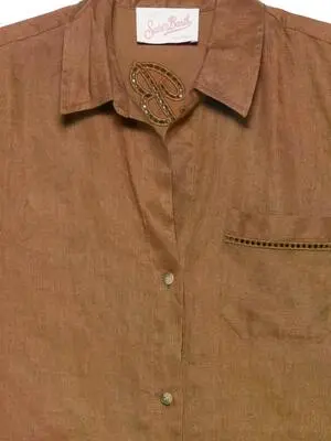 MC2 SAINT BARTH Cristal Pocket Logo-embroidered Shirt