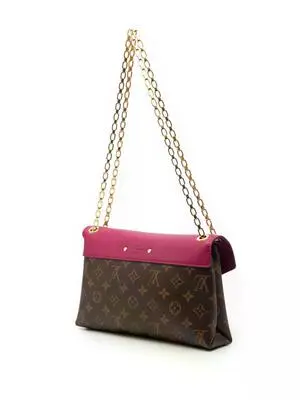 LOUIS VUITTON 2015 Monogram Pallas Chain Shoulder Bag - Brown