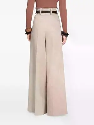 Elie Saab Pleated Wide Leg Trousers