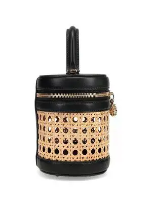 Tyler Ellis Victoria Wicker Small Tote - Neutrals