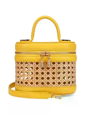 Tyler Ellis Victoria Small Leather Tote - Yellow