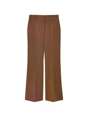 Stella McCartney Herringbone-pattern Wide Leg Trousers