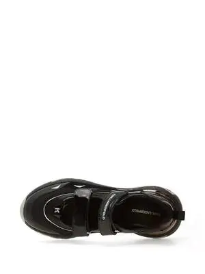 Karl Lagerfeld Patent-finish Touch-strap Sneakers