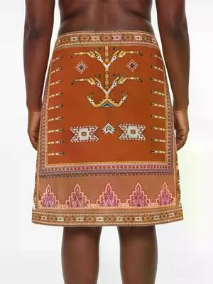 Camilla Fabric Of Time Macramé-tie-waist Sarong