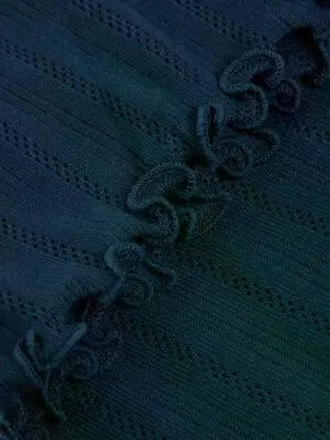Eberjey Pointelle-knit Lettuce-trim T-shirt