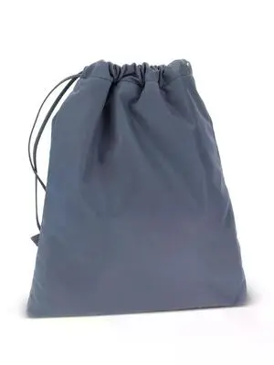 Prada Logo Plaque Drawstring Shoulder Bag