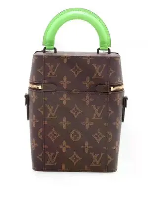 LOUIS VUITTON 2021-2026 Monogram No7 Vertical Box Trunk Satchel - Brown