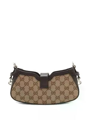 Gucci Mini Gg Canvas Web Shoulder Bag - Neutrals