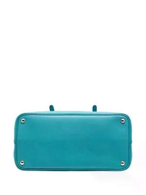Prada 2010-2026 Medium Saffiano Cuir Satchel - Blue