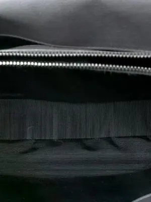 Saint Laurent 2015 Large Chevron Sheepskin Monogram College Satchel - Grey
