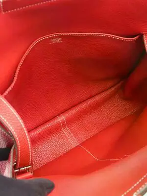 Hermès 2016 Clemence Verso Halzan 31 Satchel - Red