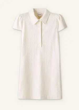 ME+EM Jacquard Towelling Mini Dress - Cream