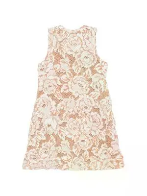 Comme Des Garçons Sleeveless Floral Lace T-shirt - Neutrals