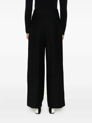 SUSANNE BOMMER Cotton Blend Trousers - Black